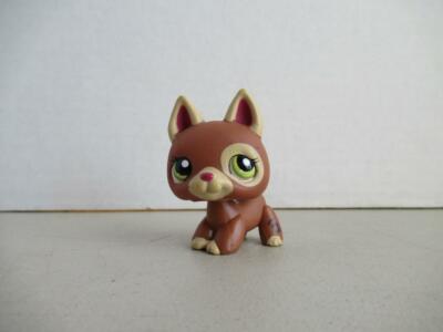 LPS Littlest Pet Shop German SHepard Puppy Dog Green eyes #1362 | eBay