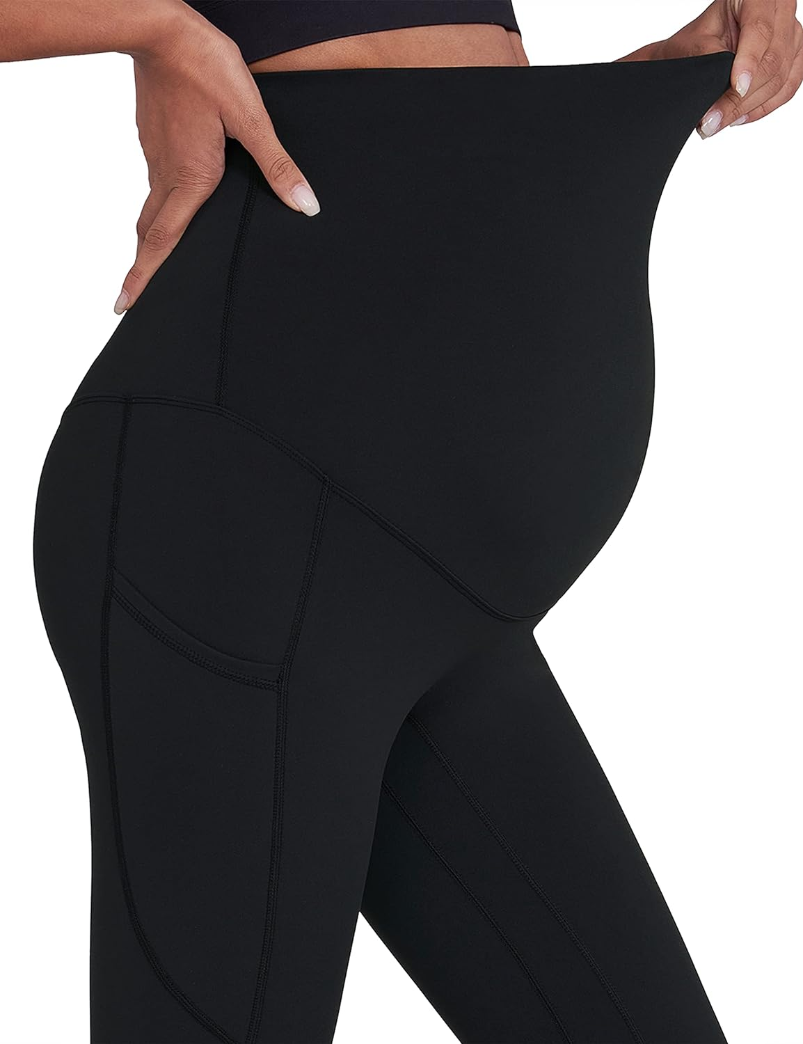Women'S Maternity Workout Leggings over the Belly Pregnancy Active Wear ...