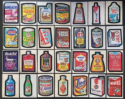 1973 Topps Wacky Packages Original Series 1 Stickers White/Tan Backs ...