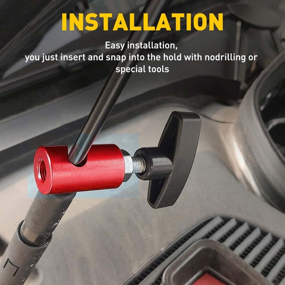 2X Car Hood Lift Rod Support Clamp Shock Prop Strut Stopper Retainer ...