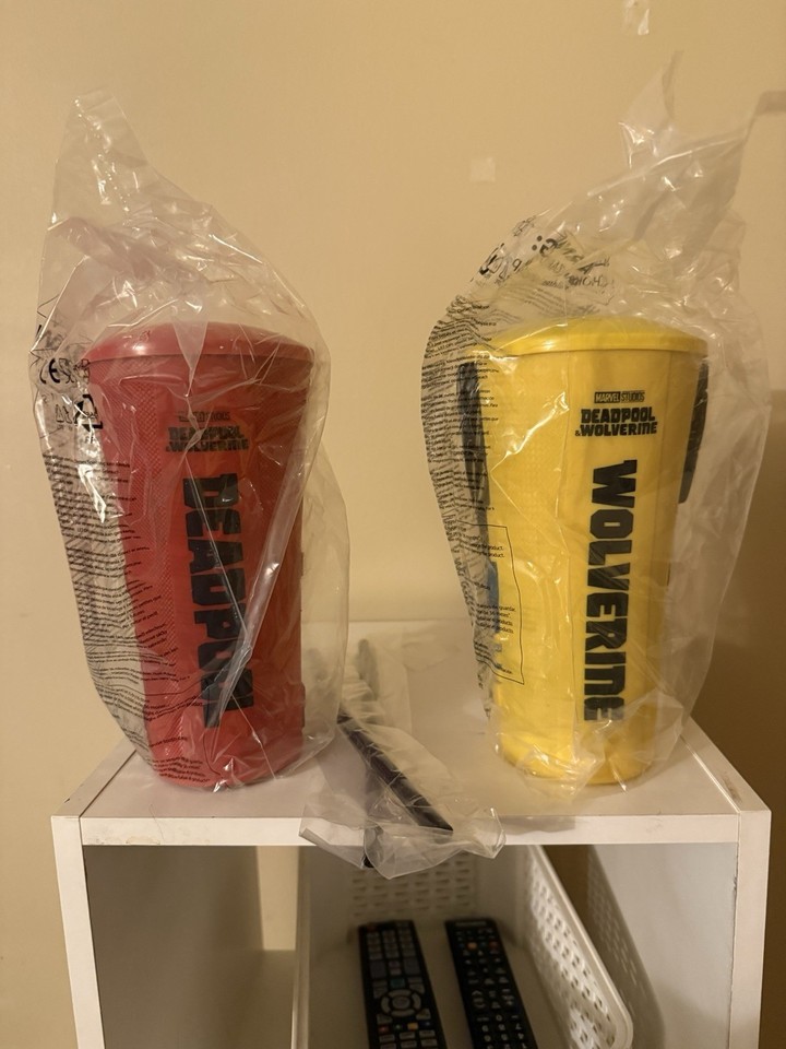 AMC Exclusive Deadpool & Wolverine gripper cups NEW 2024 marvel | eBay