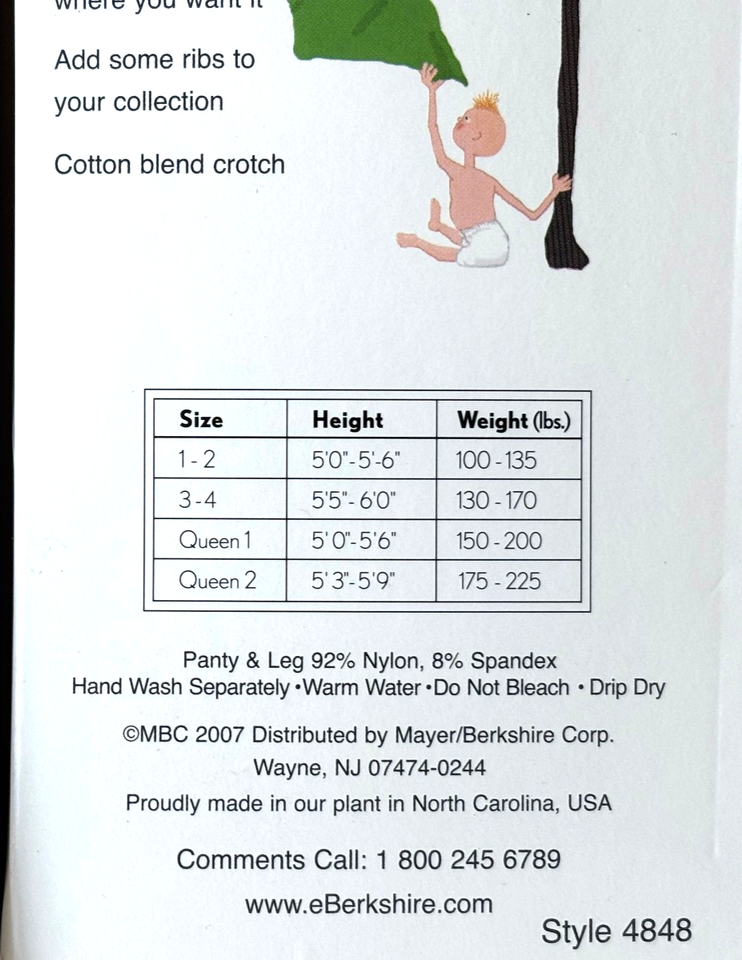 3pr NEW Berkshire Ribbed Tights BLACK 5'5"-6" 130-170 pounds | eBay