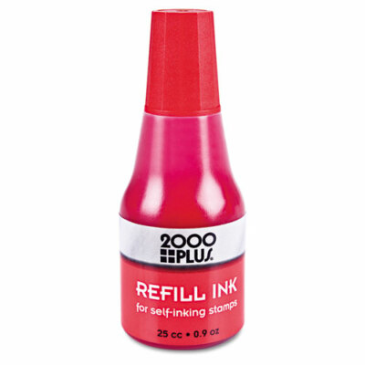 2000 PLUS Ink Refill for Self-Inking Stamps and Stamp Pads, Red, 0.9oz ...