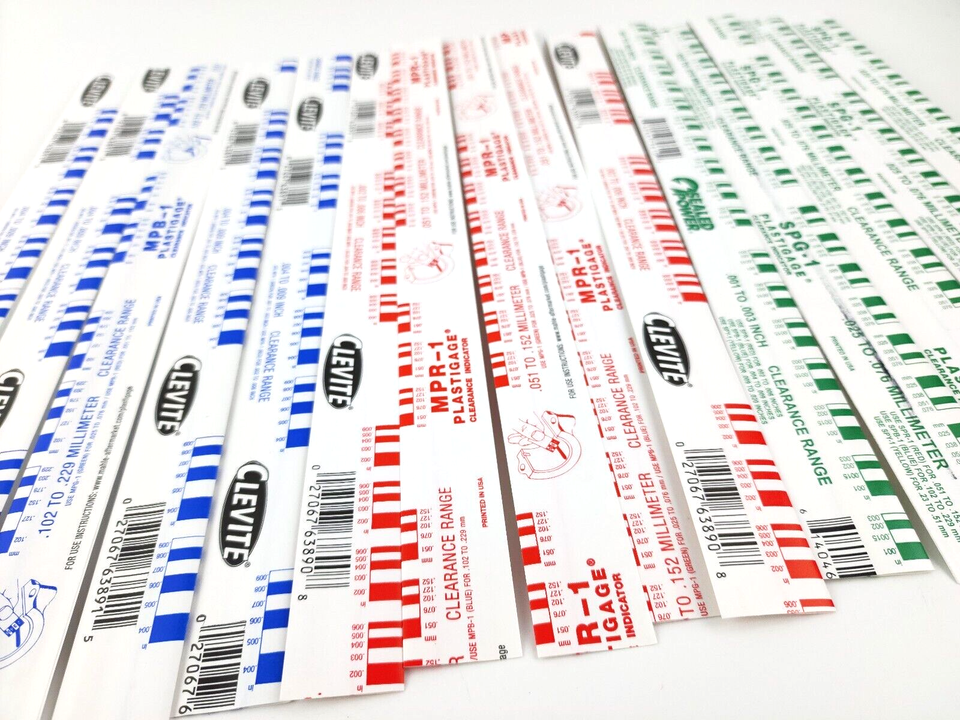 15pcs Plastigage Blue Red Green Main Rod Bearing Clearance Gauge ...