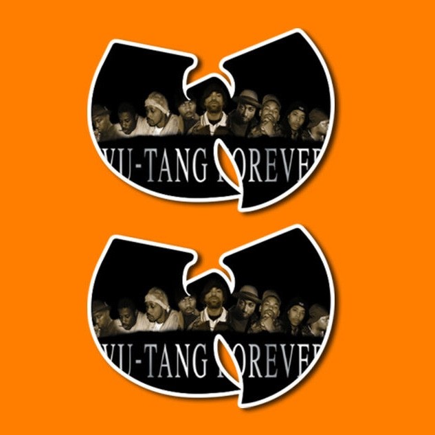 Wu-Tang Forever Sticker, Includes 2 Stickers, 4" Wide, Wu-Tang Members ...
