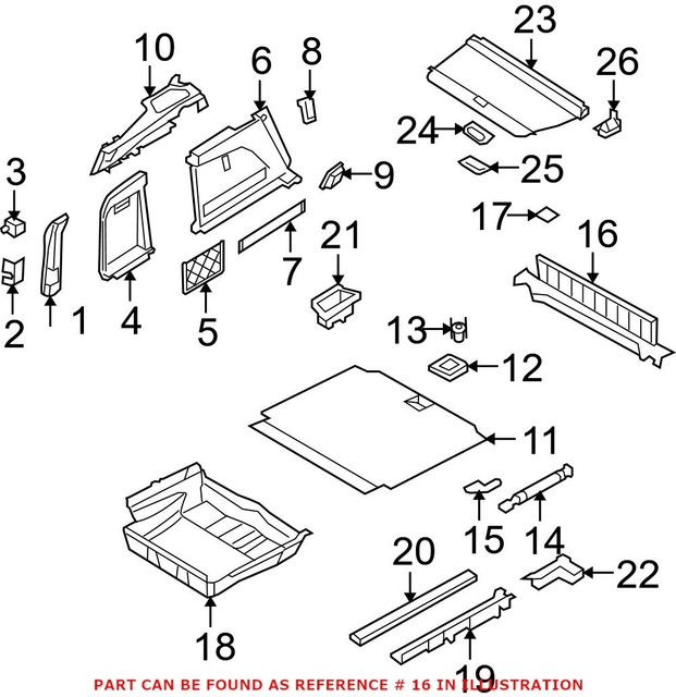 BMW OEM 51476955000 Interior Rear Sill Plate for sale online | eBay