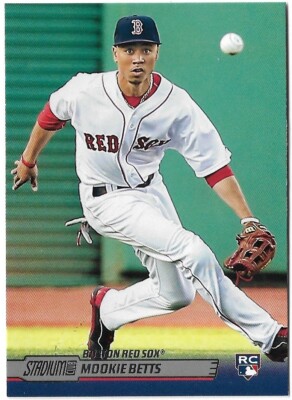 MOOKIE BETTS RC 2014 TOPPS STADIUM CLUB ROOKIE CARD #140 LOS ANGELES ...