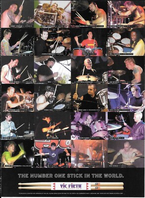 WUV / Benante / Stevo 32 / Matt Cameron - Vic Firth Drumsticks - 2002 ...