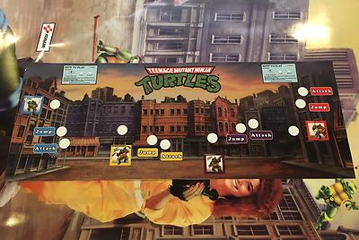 Teenage Mutant Ninja Turtles Arcade Control Panel Overlay CPO Decal ...