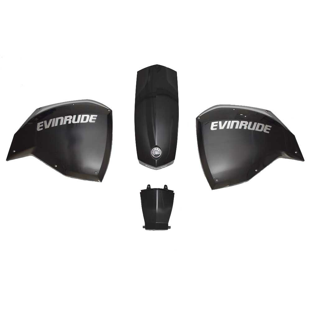 Evinrude Johnson Boat Cowling Panel Kit | Deep Black Glossy | eBay