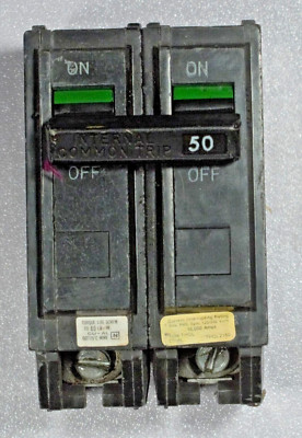 G. E. 50 Amp, 240 Volt Circuit Breaker, HACR Type | eBay