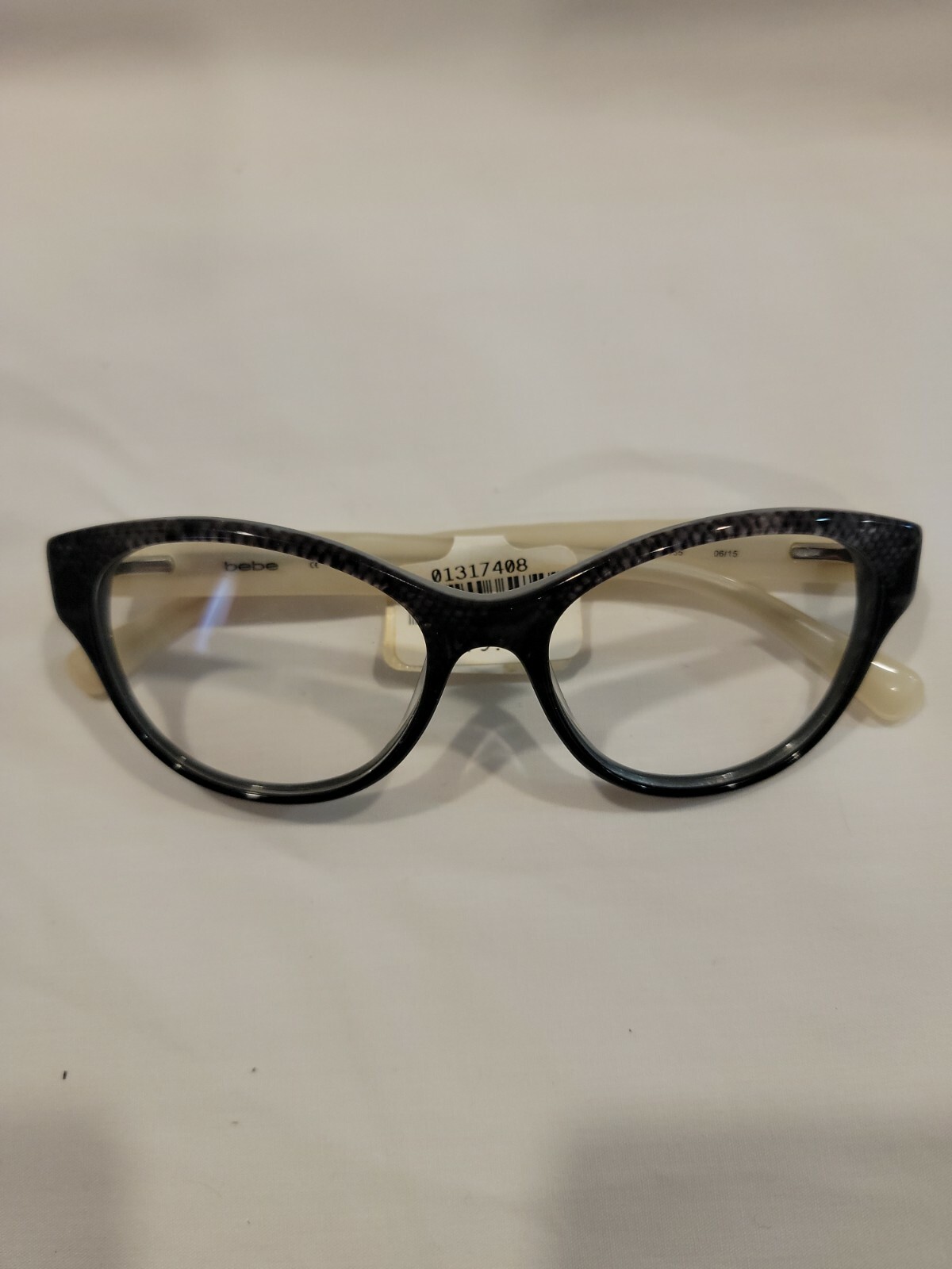 Bebe NOTICE ME BB5100 001 Jet Snake 51-16-135 Womens Cateye Eyeglasses ...