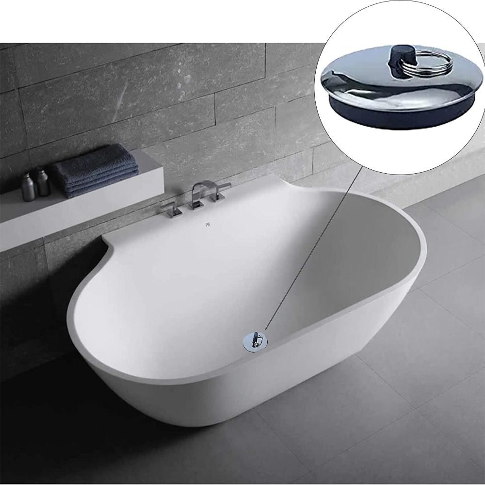 Sink Bathtub Kitchen Pull Ring Plugs Stainless Drain Stopper | eBay