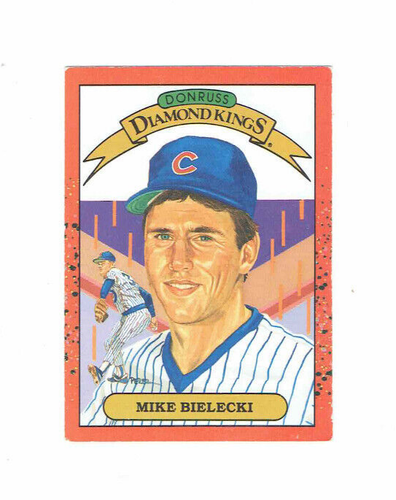 Mike Bielecki Pitcher Chicago Cubs No.9 Donruss Diamond Kings 1989 ...