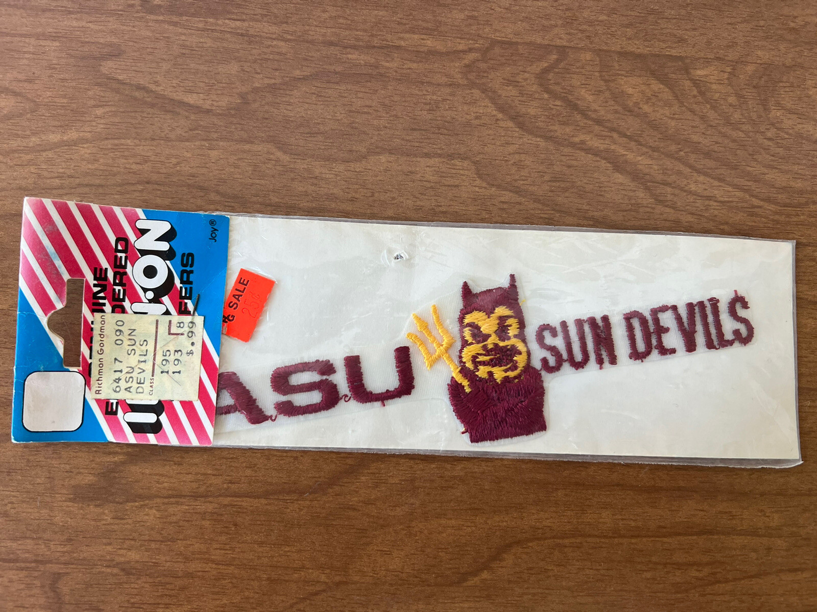 Iron-On Vintage ASU Arizona State University College Embroidered Patch ...