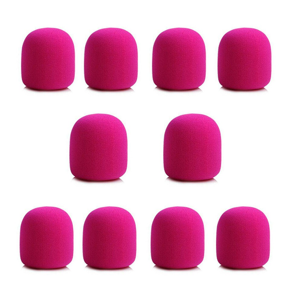 10pcs Microphone Foam Mic Sponge Cover Professional Studio Windscreen ...