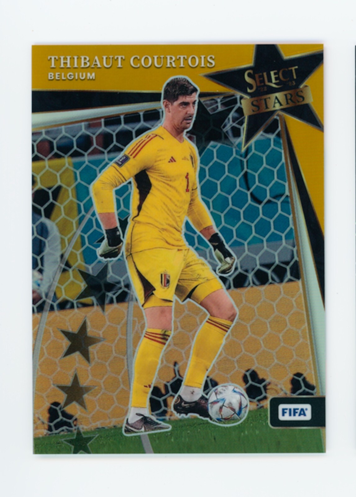 2022-23 Thibaut Courtois Panini FIFA Select Stars Gold Prizm Belgium ...
