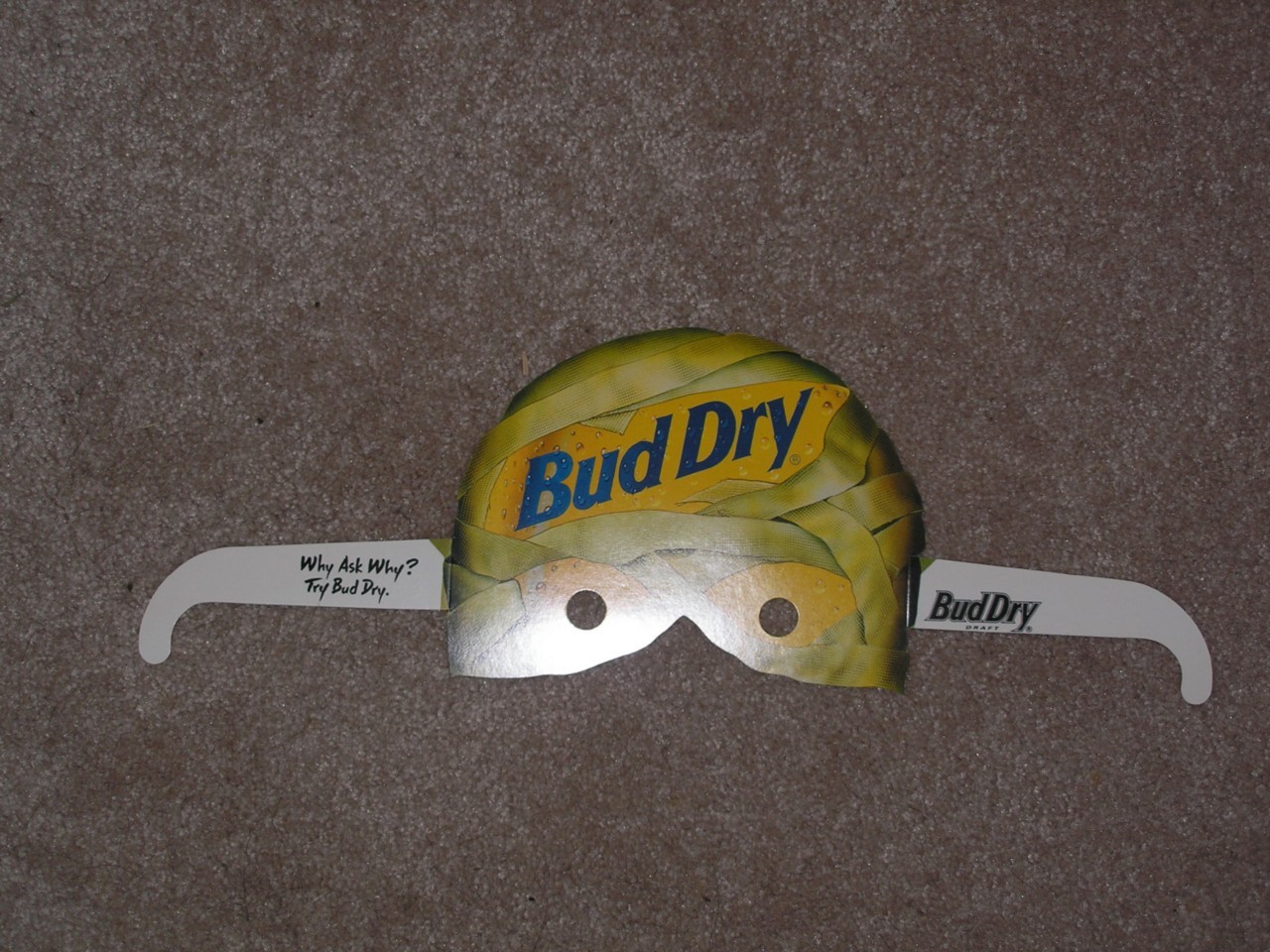 Bud Dry Mummy Halloween Mask 1990s | eBay