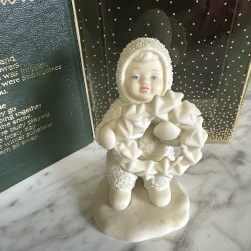Snowbabies Dept. 56 I Made This Just For You Baby With Christmas Wreath ...