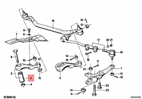 For BMW Genuine Steering Idler Arm Bushing 32211136452 | eBay