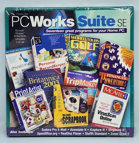 PC Works Suite SE 2003 Seventeen Great Programs 3-CD Set New Sealed | eBay