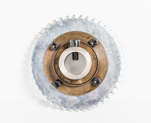 Sprocket Chain Drive 54T T8F 8mm w Axle Axel Shaft Hub Free Wheel 3/4 ...