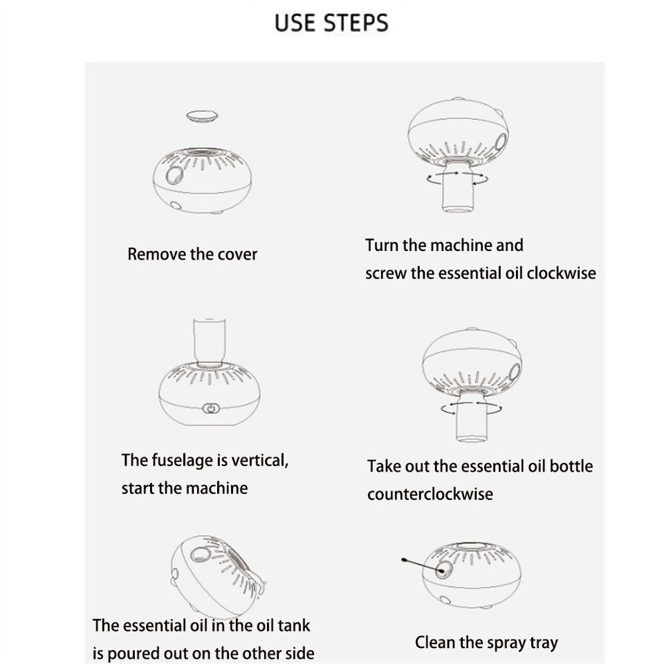 Unbranded Bubble Motion Activated Diffuser Waterless + doTERRA On Guard ...