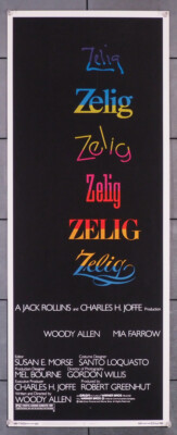 ZELIG (1983) 30737 Woody Allen Mia Farrow Designed by Joseph Caroff | eBay