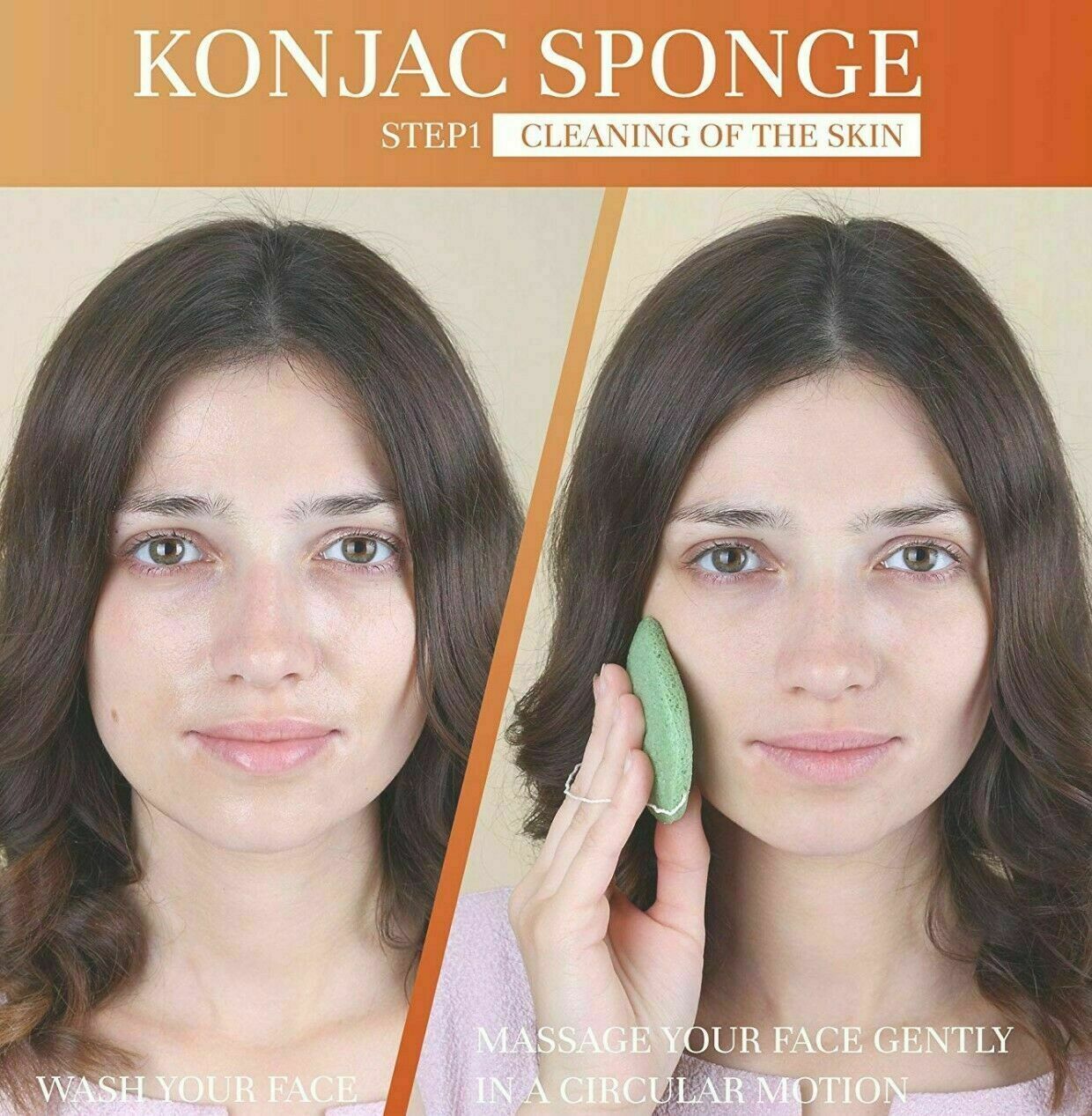KeizerPro Professional Makeup Sponge Set 3 in 1 Konjac Sponge Silicone ...