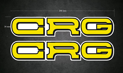 CRG Stickers/Decals - 2 x 200mm x 38mm - Printed & Laminated - Karting ...