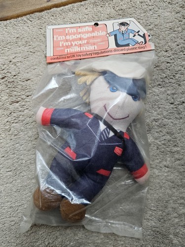Vintage Retro SWA Unigate Milkman Plush Soft Toy New Original Packaging ...