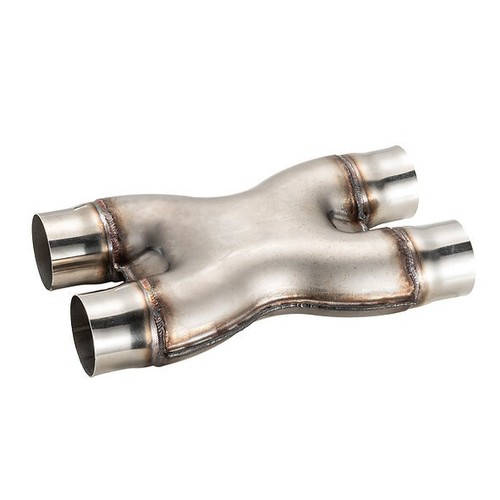 Universal Crossover X-Pipe Dual 3.0" In/Out Stainless Steel Muffler ...