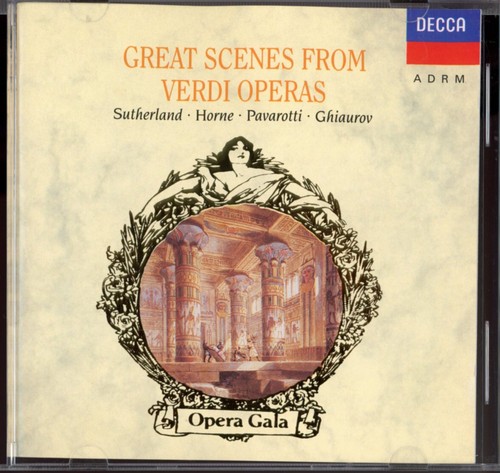 Great Scenes From Verdi Operas CD Sutherland / Horne / Pavarotti | eBay ...