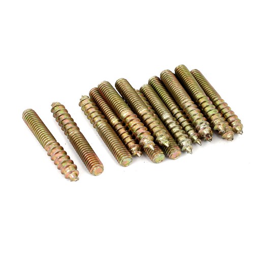 15 Pack M6 x 40mm Double Ended Threaded Self Tapping Wood Screw Rod Bar ...
