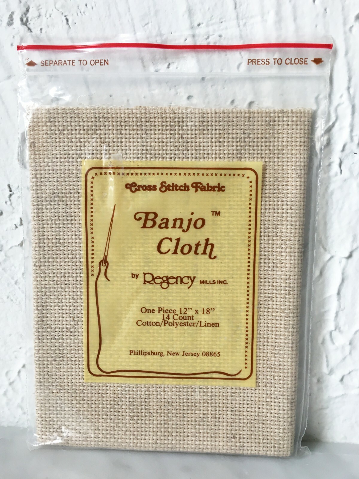 Regency Mills 14 Count Banjo Cloth Cross Stitch Fabric Cotton Blend ...