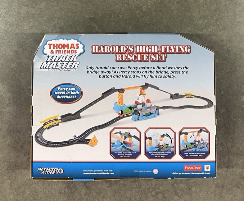 Thomas & Friends Trackmaster Harold’s High Flying Rescue Set Fisher ...