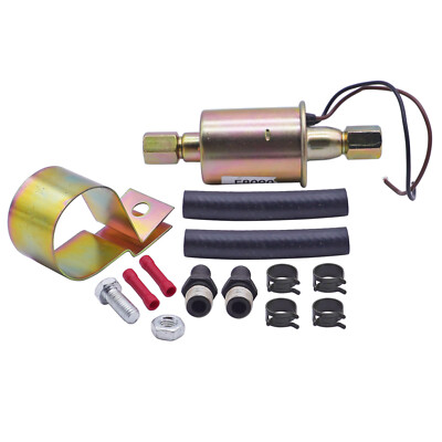 Universal 12 Volt Carbureted Electric Fuel Pump Inline w/ Installation ...