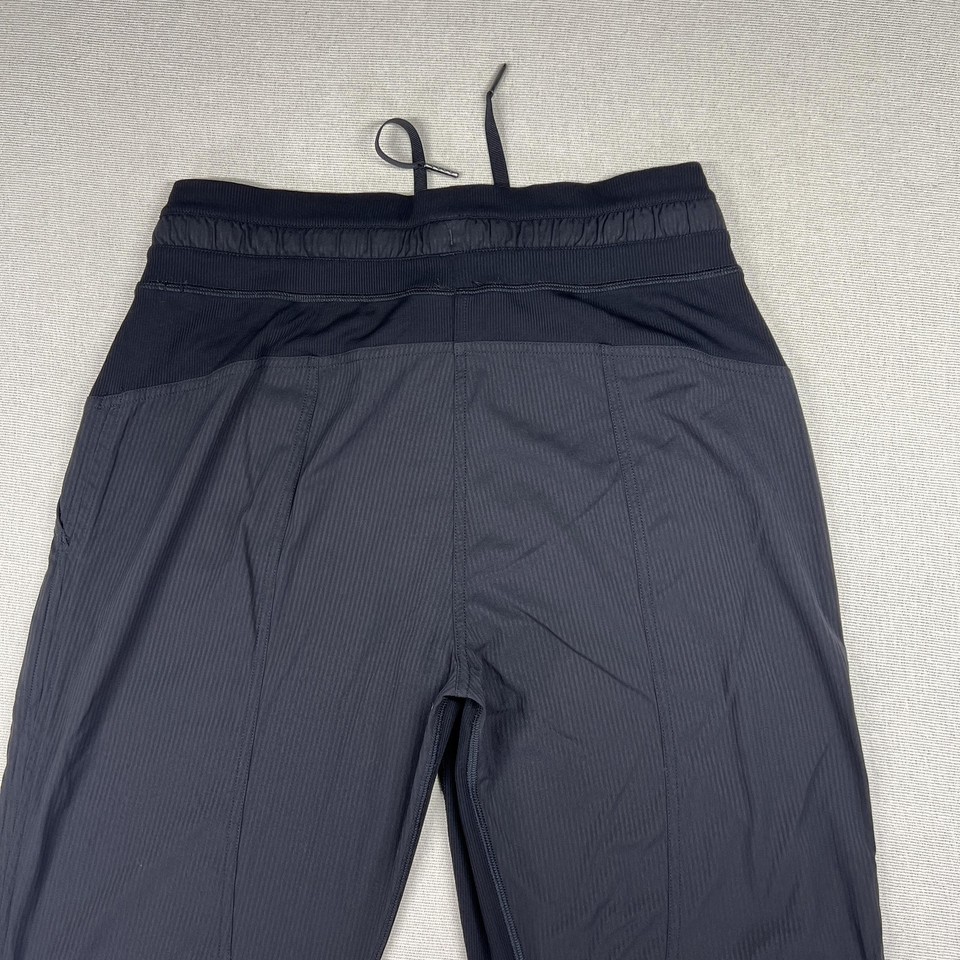 Lululemon Street To Studio Pants Women's M Black Drawstring Logo ...
