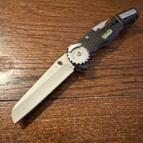 Vintage SOG Contractor Knife With Level, Pencil Sharpener | eBay