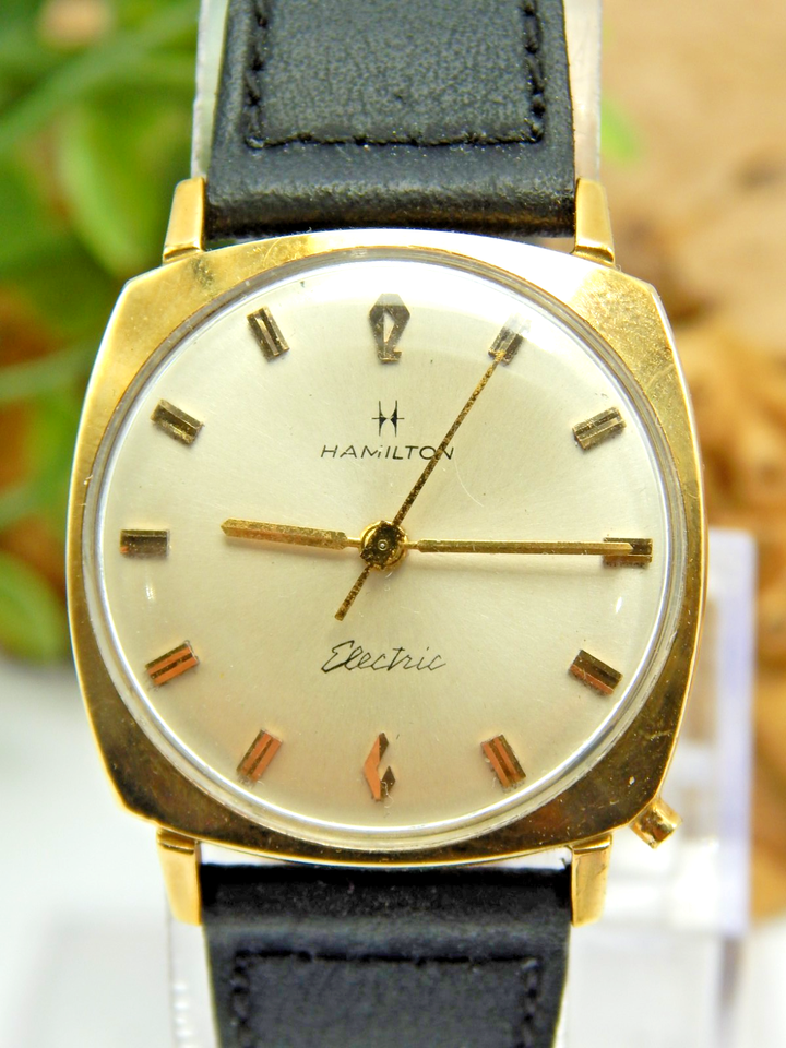 Vintage 1964 Hamilton Electric Gemini II 10KT Yellow Gold filled cal ...
