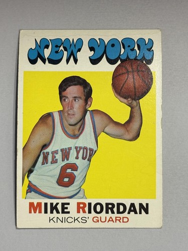 Mike Riordan 1971-72 Topps New York Knicks #126 AS IS O452 | eBay