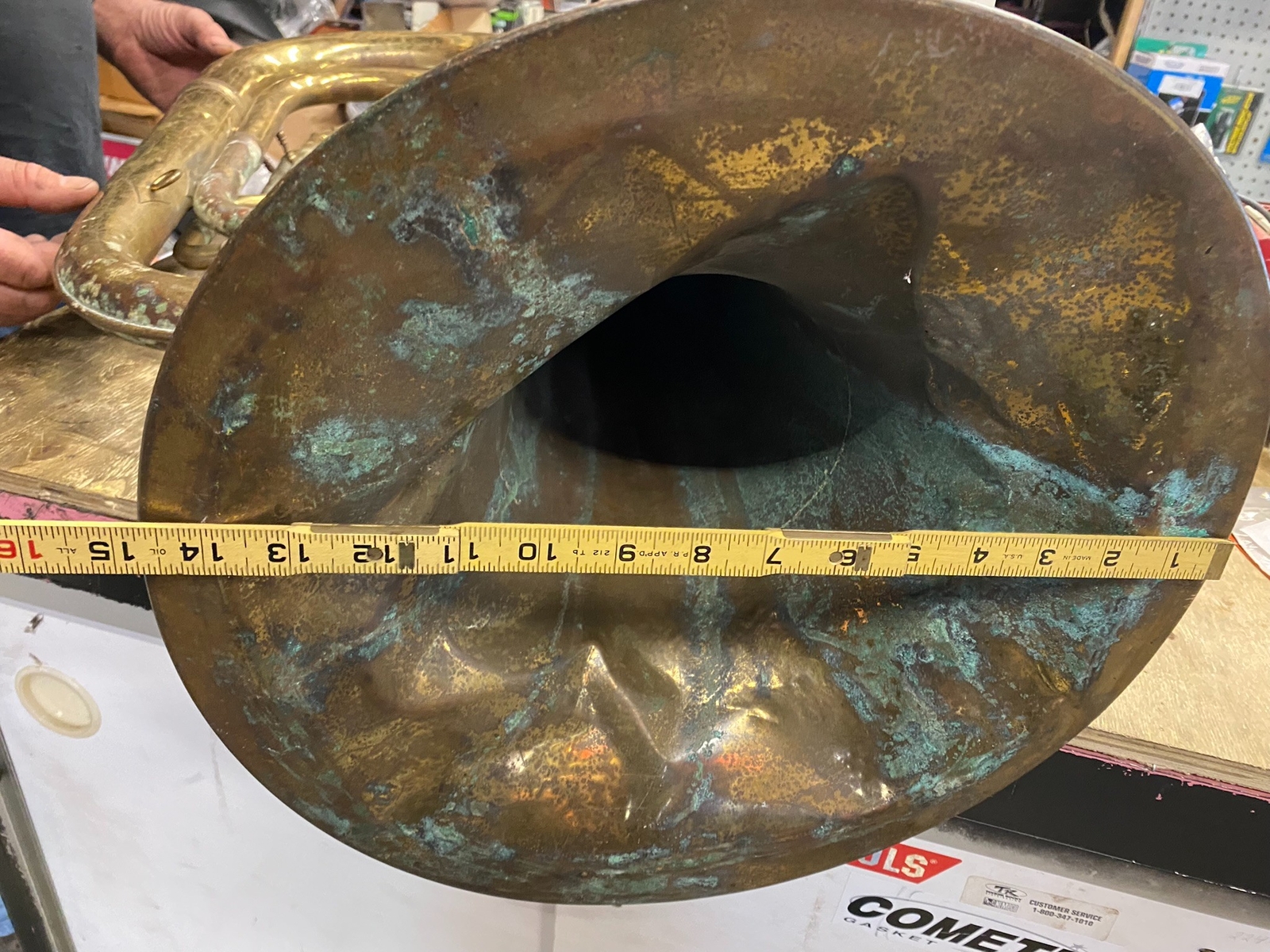 Vtg York Master Eb Tuba Horn Baritone Euphonium Musical instrument Band ...