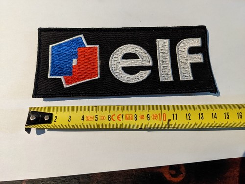 Patch Brodé A Coudre ELF Vintage L 14,5cm H 6cm | eBay
