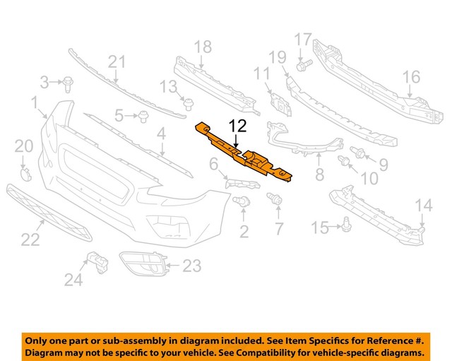 OEM 2016-2019 Genuine Subaru WRX Upper Front Cover 57731VA190 for sale ...