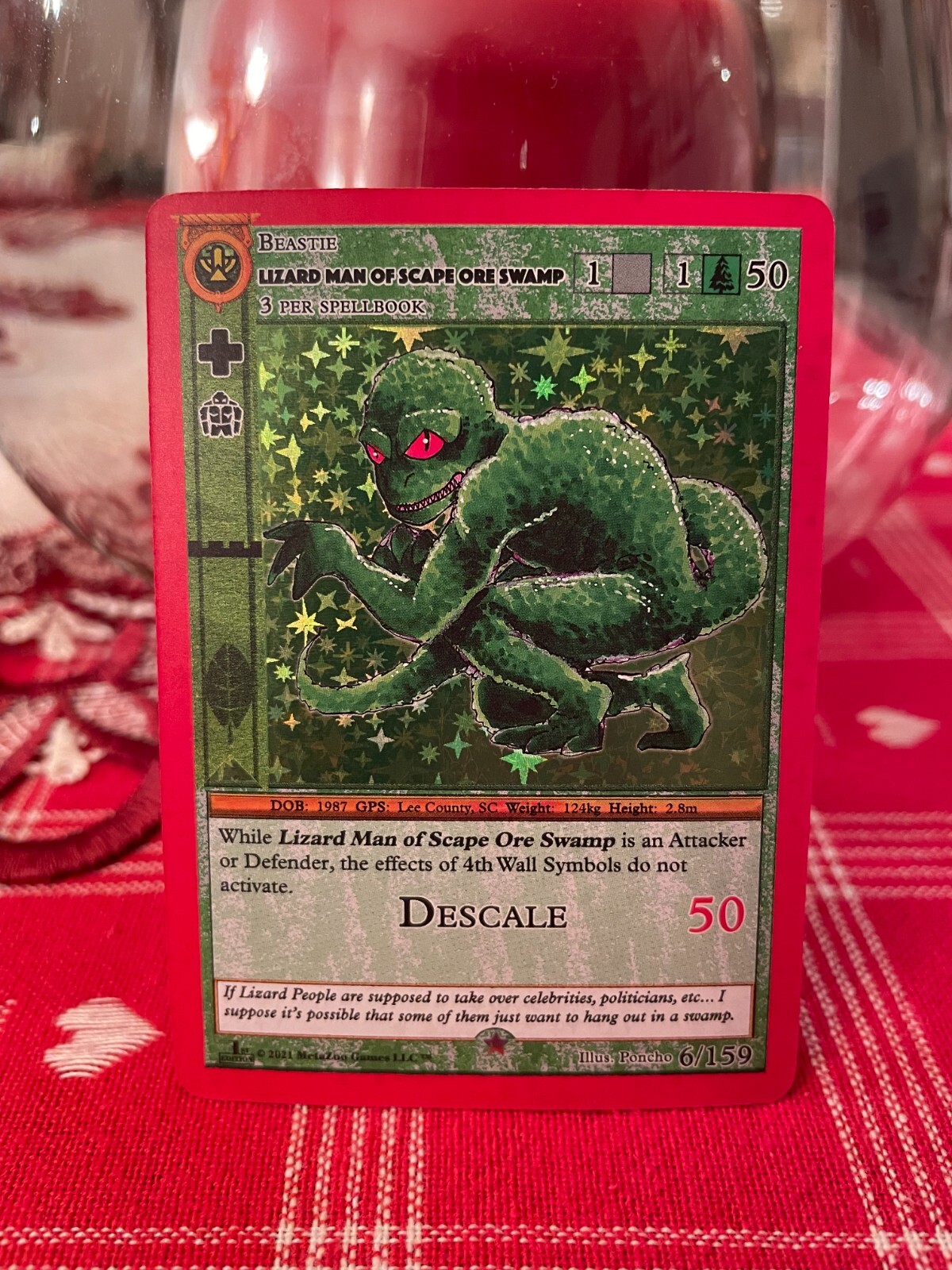 Metazoo Cryptid Nation 1st Edition Holo Lizard Man of Scape Ore Swamp ...