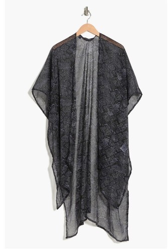 $78 NWT RACHEL Rachel Roy Swimsuit Snake Print Cover-Up Ruana (SZ M ...