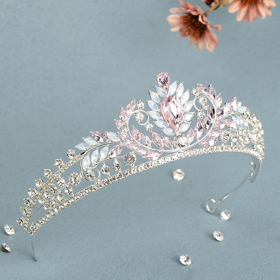 5cm Tall Crystal Large Wedding Queen Princess Prom Tiara Crown For ...