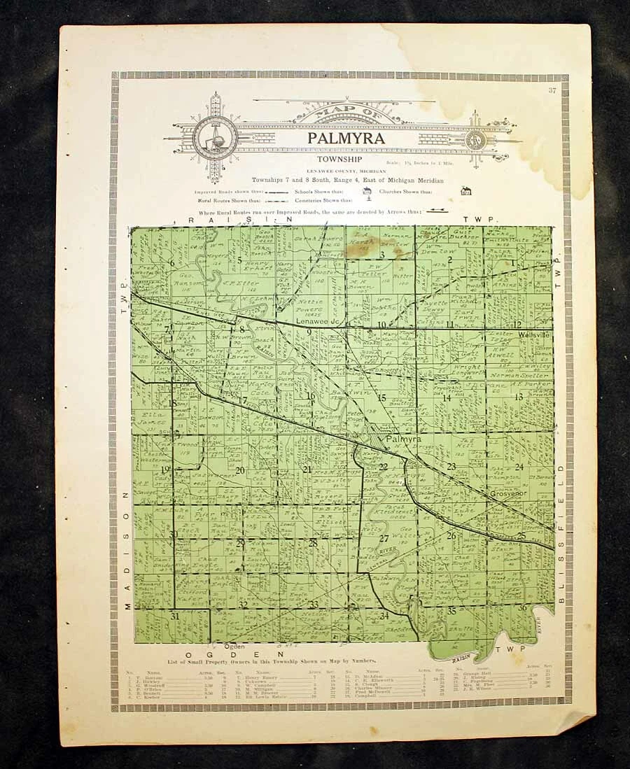 Michigan Townships By County