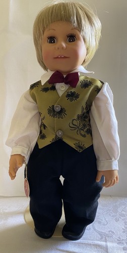 Engel Puppe Buppe Jointed Boy Doll Blonde Hair Brown Eyes BERNARD - 17 ...