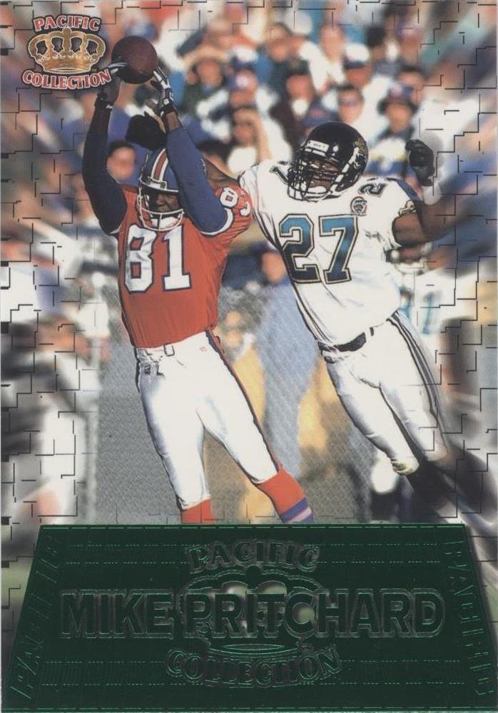 1996 Pacific Pure NFL Gridiron - Gems Mike Pritchard #GG-14 Green for ...